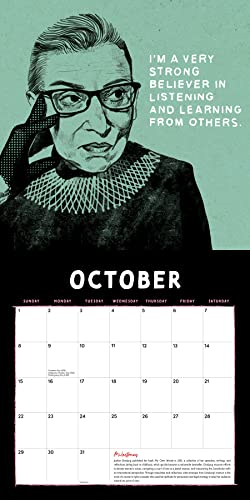 2023 The Legacy of Ruth Bader Ginsburg Wall Calendar: Her Words of Hope, Equality and Inspiration ― A yearlong tribute to the notorious RBG (12-Month Art Calendar)