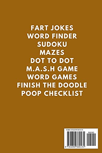 Things To Do While You Poo On The Loo: Activity Book With Funny Facts, Bathroom Jokes, Poop Puzzles, Sudoku & Much More. Perfect Gag Gift.