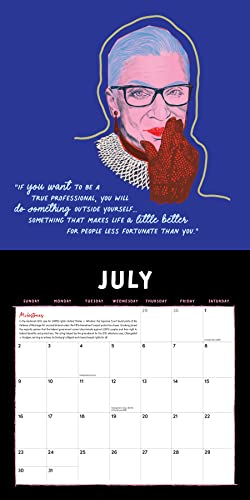 2023 The Legacy of Ruth Bader Ginsburg Wall Calendar: Her Words of Hope, Equality and Inspiration ― A yearlong tribute to the notorious RBG (12-Month Art Calendar)