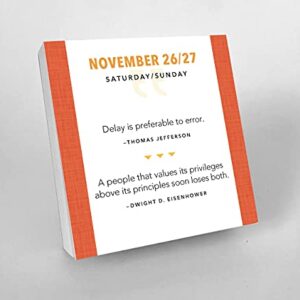 2022 Great Quotes From Great Leaders Boxed Calendar: 365 Inspirational Quotes From Leaders Who Shaped the World (Daily Calendar, Desk Gift for Him, Office Gift for Her)