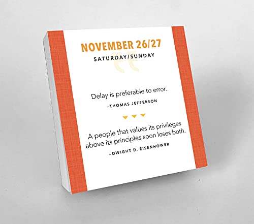 2022 Great Quotes From Great Leaders Boxed Calendar: 365 Inspirational Quotes From Leaders Who Shaped the World (Daily Calendar, Desk Gift for Him, Office Gift for Her)