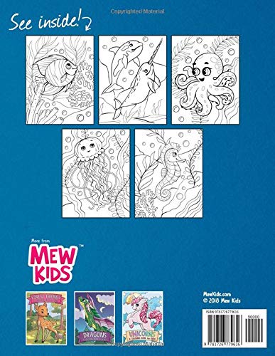 Sea Creatures: A Coloring Book for Kids!