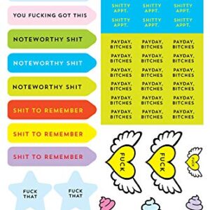 F*cking Planner Stickers: 500+ Funny Adult Stickers to Control Your Sh*t (Journal Variety Pack, White Elephant Gift)