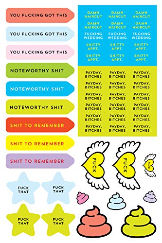 F*cking Planner Stickers: 500+ Funny Adult Stickers to Control Your Sh*t (Journal Variety Pack, White Elephant Gift)