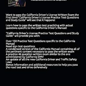 California Driver's License Practice Test Questions and Study Guide: Learn to Drive Safely and Pass the Written Test