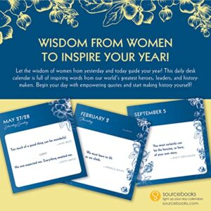 2023 Great Quotes From Great Women Boxed Calendar: 365 Days of Inspiration from Women Who Shaped the World (Daily Desk Gift for Her)