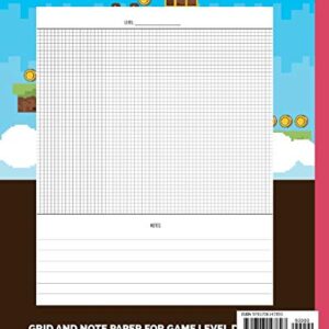 The Game Maker's Level Design Sketchbook: For indie game designers and game artists to sketch out game levels. Each page contains a pixel grid plus ... gift for game developers, designers & artists