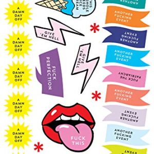 F*cking Planner Stickers: 500+ Funny Adult Stickers to Control Your Sh*t (Journal Variety Pack, White Elephant Gift)