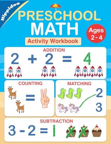 Preschool Math Workbook: Number Tracing, Addition and Subtraction math workbook for toddlers ages 2-4 and pre k