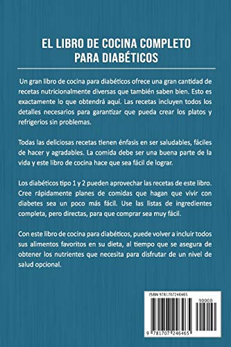 LIBRO DE COCINA COMPLETO PARA DIABÉTICOS En Español / Diabetic Cookbook in Spanish (Spanish Edition)