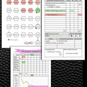 90 Days Challenge: 90+ Day Food Journal and Fitness Tracker: Record Eating, Plan Meals, and Set Diet and Exercise Goals for Optimal Weight Loss.