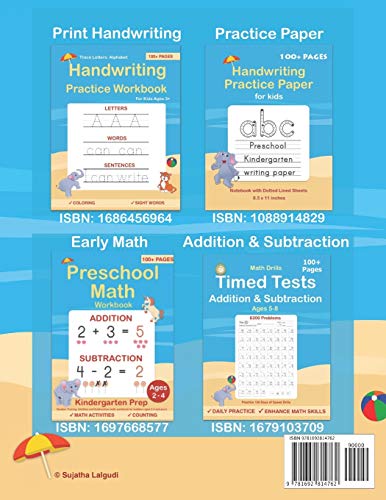 Number Tracing book for Preschoolers: Preschool Numbers Tracing Math Practice Workbook: Math Activity Book for Pre K, Kindergarten and Kids Ages 3-5