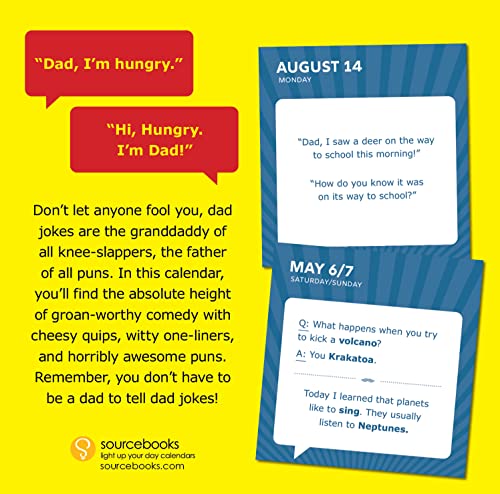 2023 Dad Jokes Boxed Calendar: 365 Days of Punbelievable Jokes (Daily Joke Calendar for Him, Desk Gift for Her)