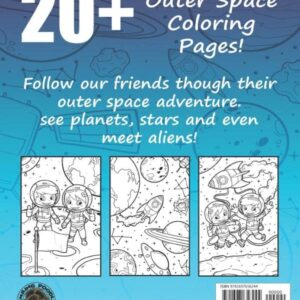 Outer Space Coloring Book for Kids: Color Planets, Stars, the Solar System, Spaceships, Astronauts & Aliens | Boys & Girls, Ages 4 - 8, 8-12