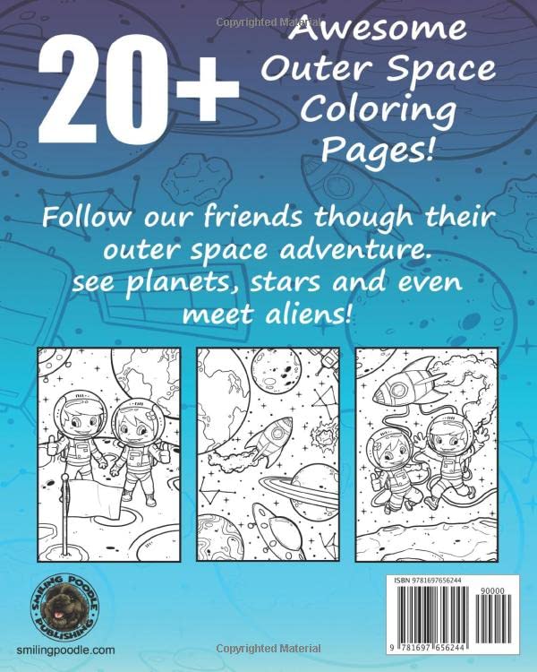 Outer Space Coloring Book for Kids: Color Planets, Stars, the Solar System, Spaceships, Astronauts & Aliens | Boys & Girls, Ages 4 - 8, 8-12