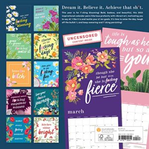 2023 She Believed She Could So She F*cking Did Wall Calendar: Get Sh*t Done & Keep Persisting (Inspiring Monthly Calendar, White Elephant Gag Gift)