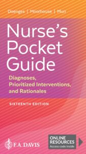 nurse's pocket guide: diagnoses, prioritized interventions, and rationales