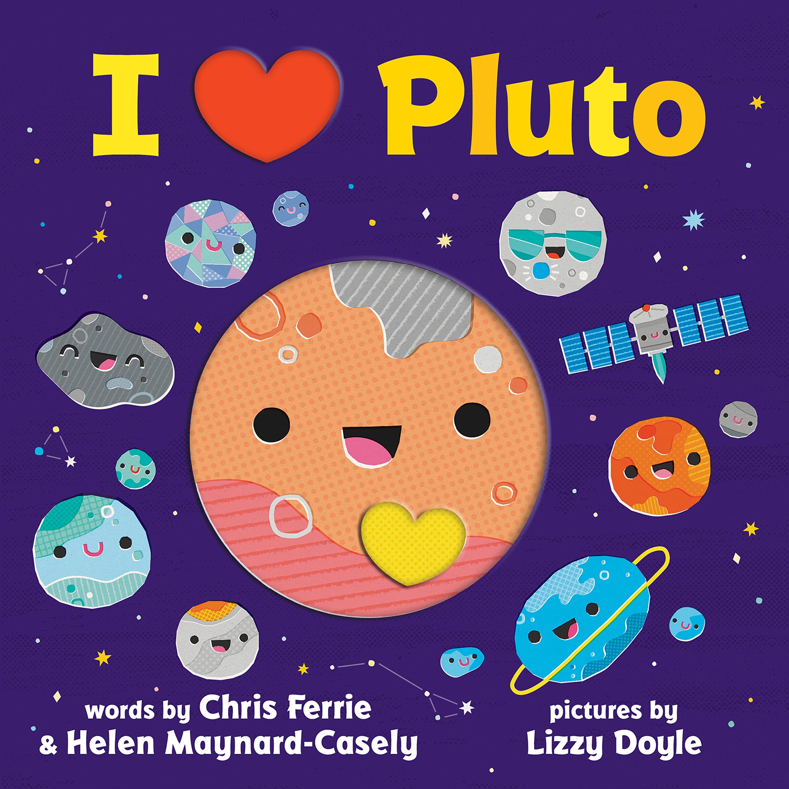 I Heart Pluto: A Rhyming Solar System Board Book with Unique Planet Cutouts - From the #1 Science Author for Kids