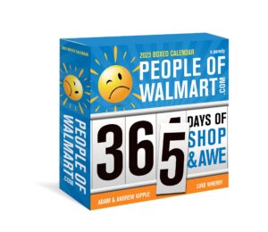 2023 people of walmart boxed calendar: 365 days of shop and awe (funny daily desk calendar, white elephant gag gift for adults)