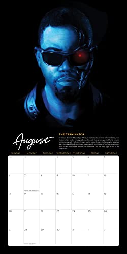 2023 Black Hollywood Wall Calendar: 12 Months of Iconic Movie Moments Reimagined with Black Stars (Photography Art Gift)