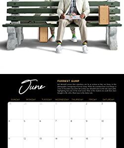 2023 Black Hollywood Wall Calendar: 12 Months of Iconic Movie Moments Reimagined with Black Stars (Photography Art Gift)