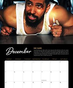 2023 Black Hollywood Wall Calendar: 12 Months of Iconic Movie Moments Reimagined with Black Stars (Photography Art Gift)