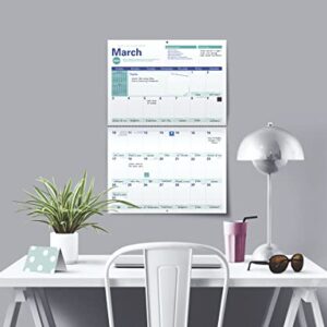 2024 Amy Knapp's Big Grid Family Organizer Wall Calendar: 17-Month Giant Fridge Calendar for Mom with 175+ Stickers (Hanging Family Plan Calendar, Thru December 2024)