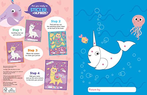 My First Sticker By Numbers: Magical Creatures: Awesome Activity Book with 500+ Big Stickers for Toddlers and Preschoolers!