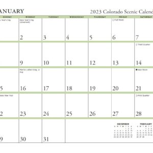 John Fielder's Colorado 2023 Scenic Wall Calendar