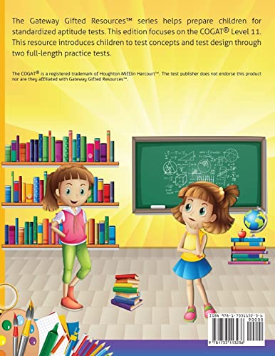 COGAT Test Prep Grade 5 Level 11: Gifted and Talented Test Preparation Book - Practice Test/Workbook for Children in Fifth Grade