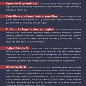 Inglés Básico 3: Textos: Aprende gramática, vocabulario y más con estos textos sencillos en inglés (Spanish Edition)