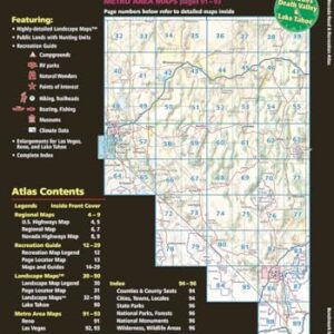 Nevada Road and Recreation Atlas - 8th Edition, 2021