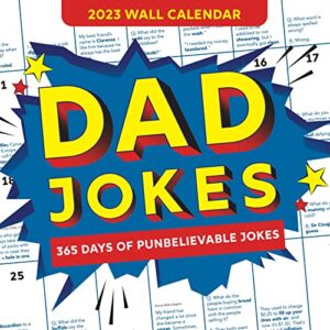 2023 dad jokes wall calendar: 365 days of punbelievable jokes (a monthly calendar & white elephant gag gift for him or her)