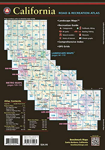 California Road and Recreation Atlas - 11th Edition, 2021