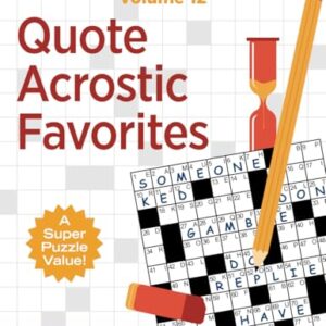 Quote Acrostic Favorites: Features 50 Rewarding Puzzles (Puzzle Books for Fun)