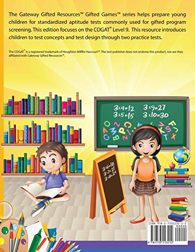 COGAT Test Prep Grade 3 Level 9: Gifted and Talented Test Preparation Book - Practice Test/Workbook for Children in Third Grade