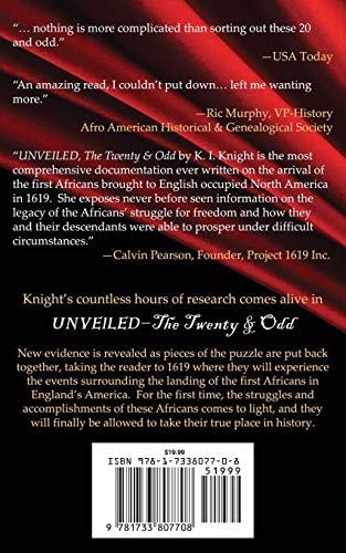 UNVEILED - The Twenty & Odd: Documenting the First Africans in England's America 1619-1625 and Beyond