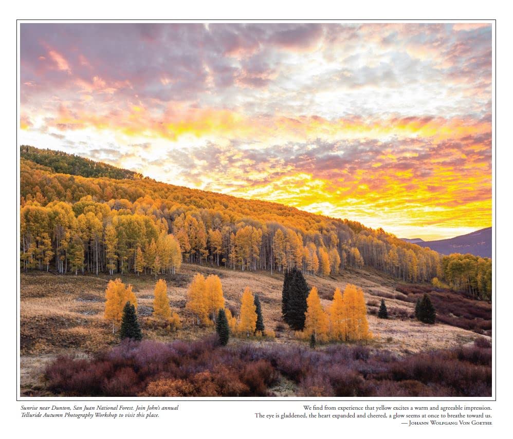 John Fielder's Colorado 2023 Scenic Wall Calendar