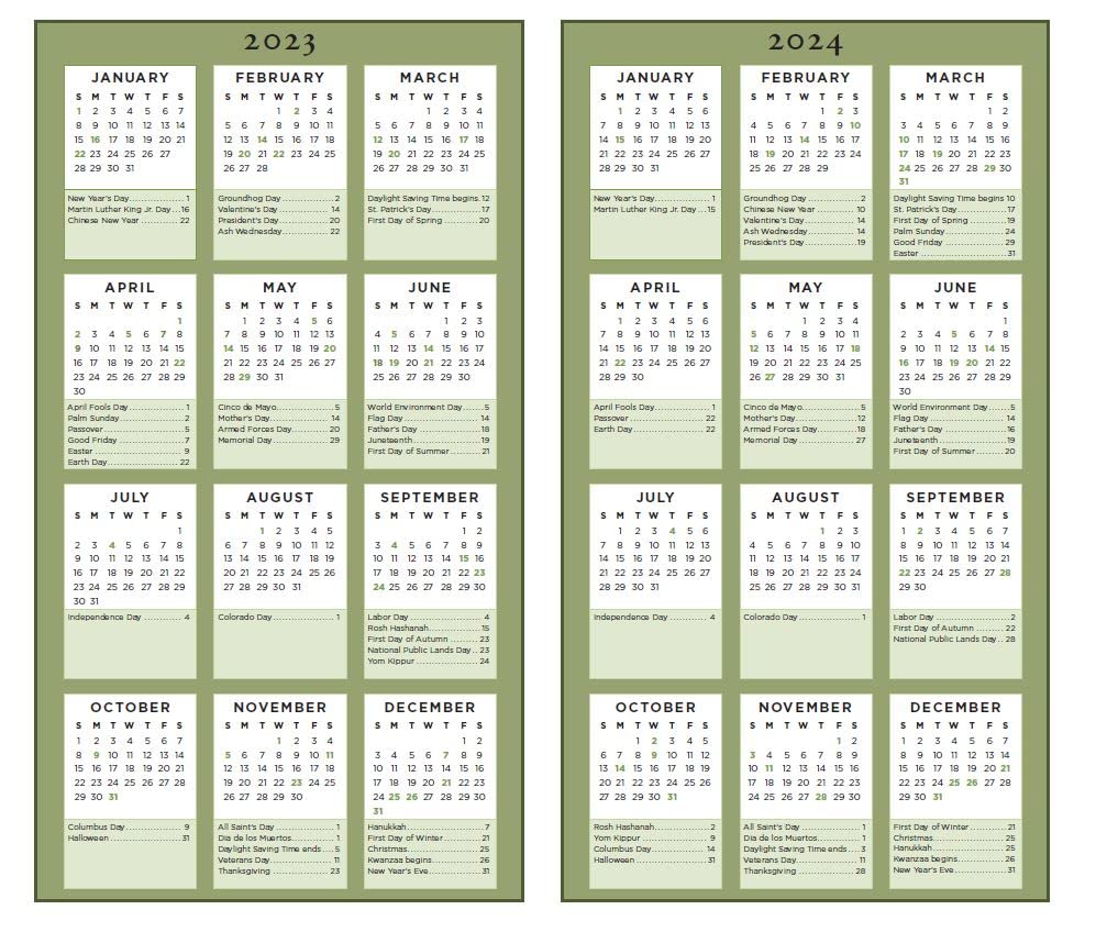 John Fielder's Colorado 2023 Scenic Wall Calendar