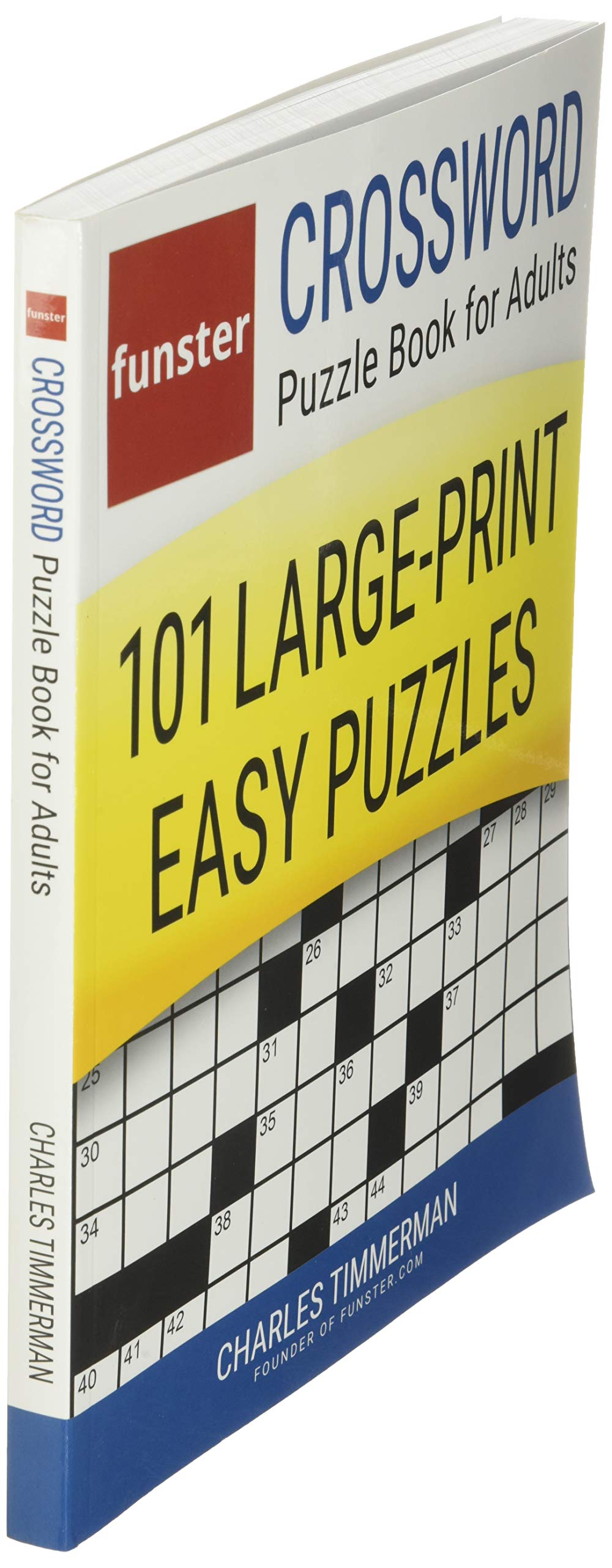 Funster Crossword Puzzle Book for Adults: 101 Large-Print Easy Puzzles