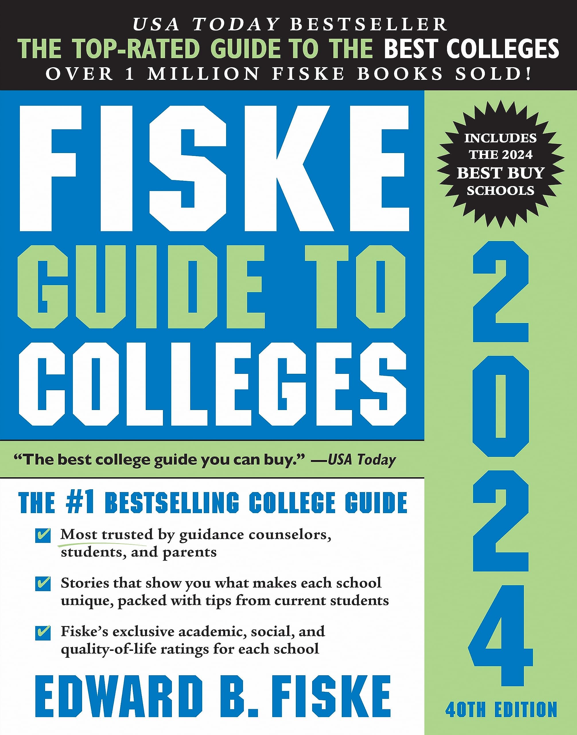 Fiske Guide to Colleges 2024: (Christmas Gift for College-Bound Teens and High School Students)