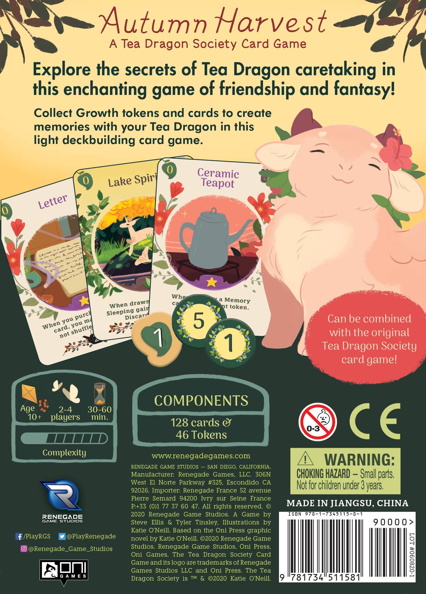 Renegade Game Studios Autumn Harvest: A Tea Dragon Society Card Game, For 2-4 friends ages 10+ in 30-60 min!