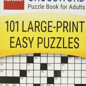 Funster Crossword Puzzle Book for Adults: 101 Large-Print Easy Puzzles