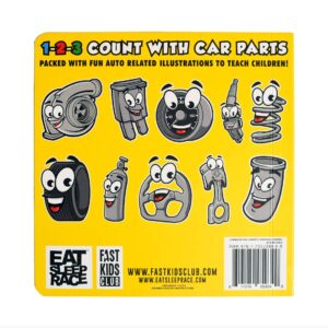 1-2-3 Count with Car Parts (123 Baby Book, Children's Book, Toddler Book, Kids Book)