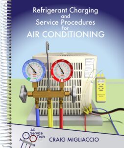 refrigerant charging and service procedures for air conditioning