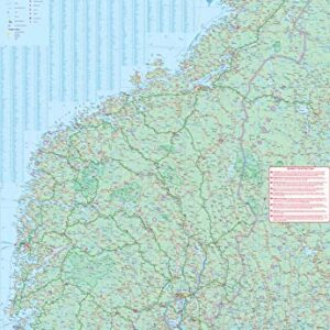 Norway Travel Reference Map 1:900K Waterproof