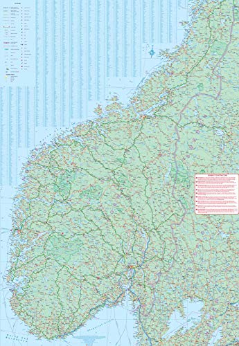 Norway Travel Reference Map 1:900K Waterproof