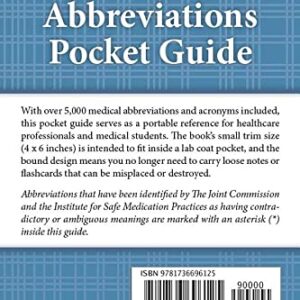 Medical Abbreviations Pocket Guide: 5,000+ Abbreviations and Acronyms for Medical Professionals