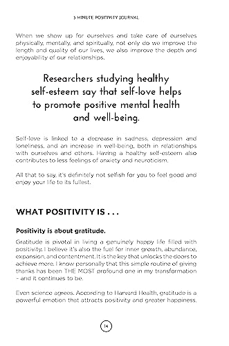 3 Minute Positivity Journal: Boost Your Mood. Train Your Mind. Change Your Life.