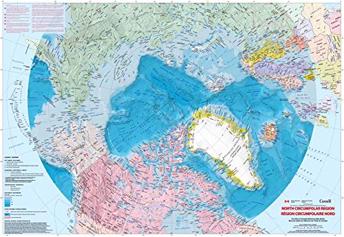 Greenland & North Pole Travel Reference Map 1:3M/1:9M 2018***